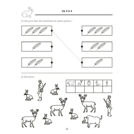 Cahier de calcul 1 pour Grande Section - Collection Papillon