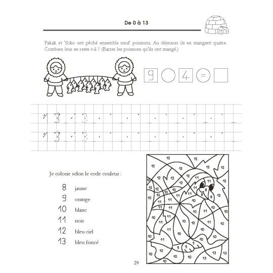 Cahier de calcul 2 pour Grande Section - Collection Papillon
